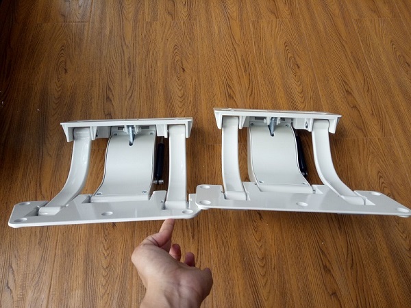 Full Aluminum Alloy Bracket Hospital Bed Repair Parts For PP Side Rails