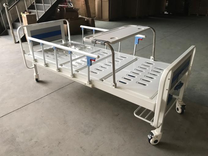 Blue And White Two Function Manual Medical Bed For Clinic
