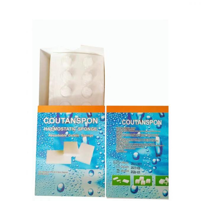 Eco Friendly Hospital Medical Hemostatic Sponge White Customizable