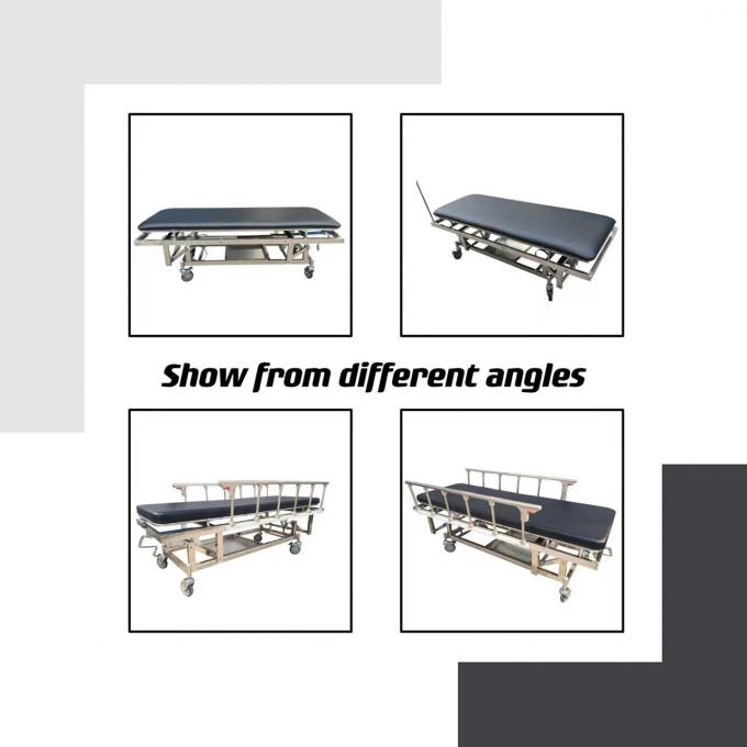 Stainless Steel Manual Adjustable Height Emergency Ambulance Stretcher ...