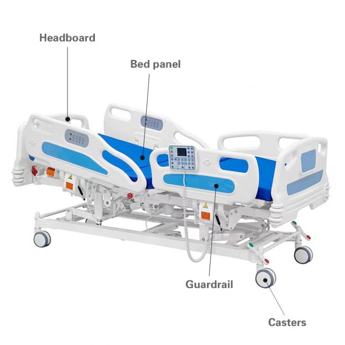 Cpr 5 Function Hospital Nursing Bed Medical Luxury Icu With Weighing