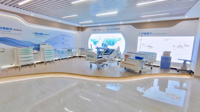Blue Green PP Material Hospital Sickbed Headboard And Bed Tail Board