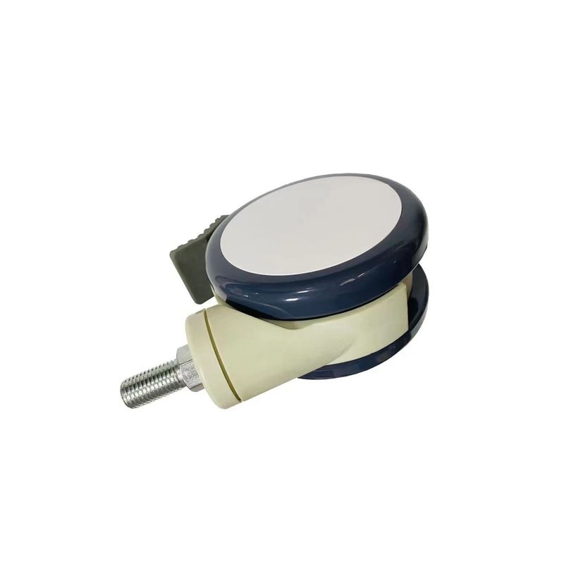 Medical Caster Wheel Threaded Stem Brake Silent Caster Wheels For ...