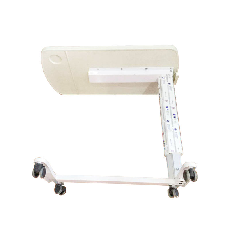 Dinning Hospital Bed Tray Table Metal Gas Spring Hospital Overbed Table
