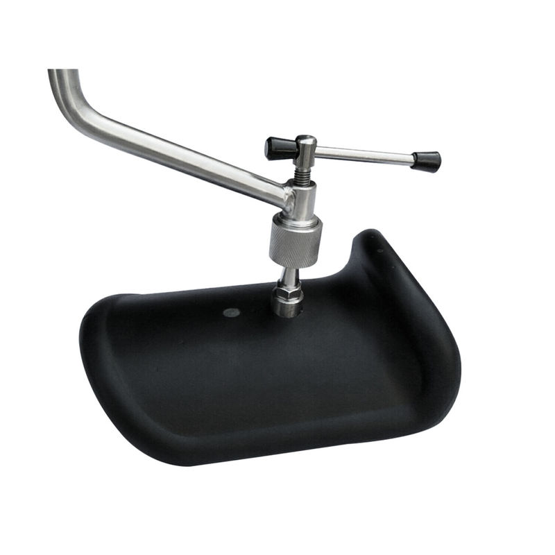 Black PU Metal Stainless Steel Obstetric Leg Holder For Hospital Beds