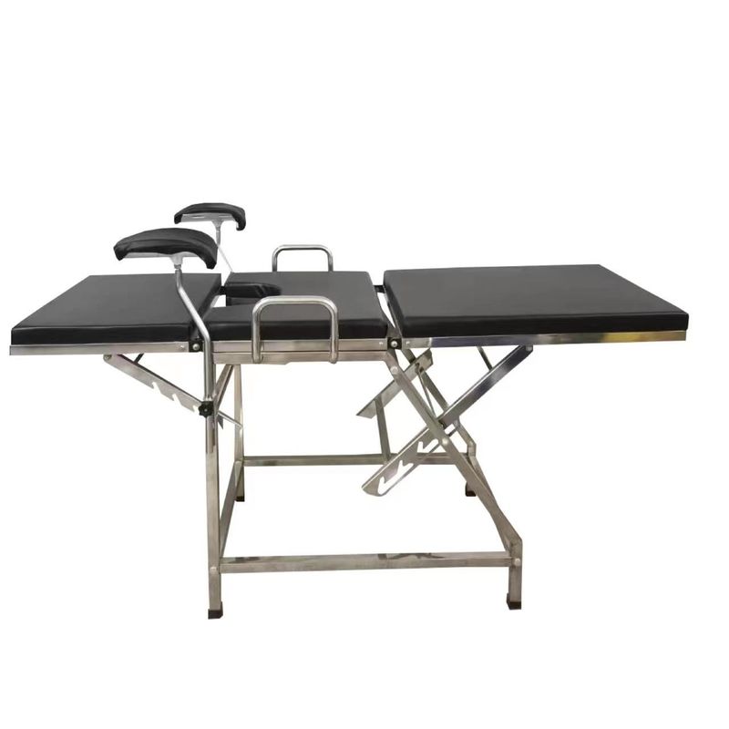 Stainless Steel 304 Hospital Delivery Bed Simple Gynecological ...