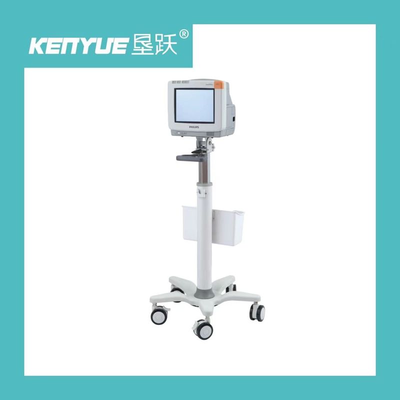 Monitor table trolley slent wheels computer workstation trolley