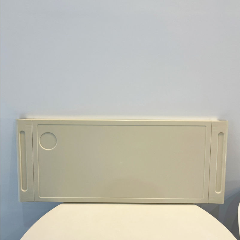Easy Operation Hospital Bedside Tray Table , ABS Durable Over Bed Tray ...
