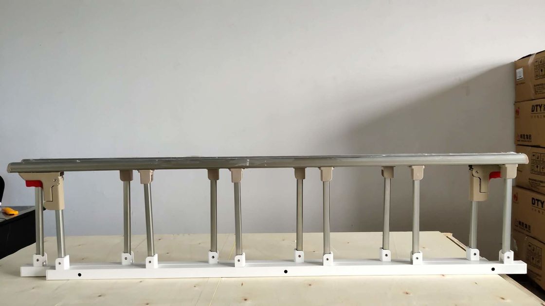 Six Pole Aluminum Alloy Side Rail Hospital Bed Guard Rails Collapsible