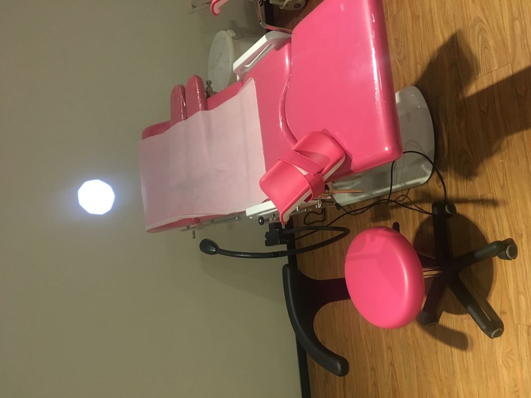 Hospital Pink Electric Gynaec Examination Table Obstetric tableDelivery ...