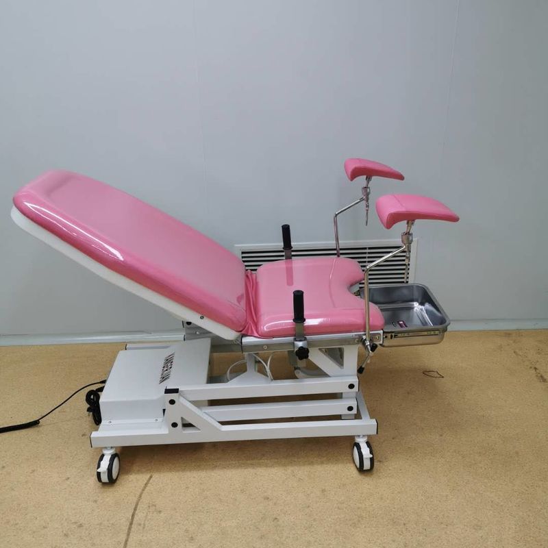 Electric obstetric bed gynecology special obstetric bed color pink