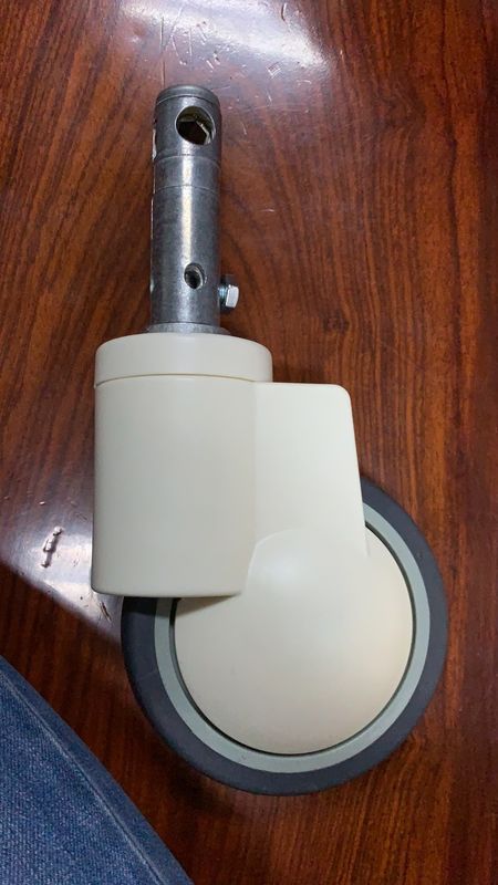 Medical Castors Central Control Caster TPR 5 Inch Wheels For Medical Bed