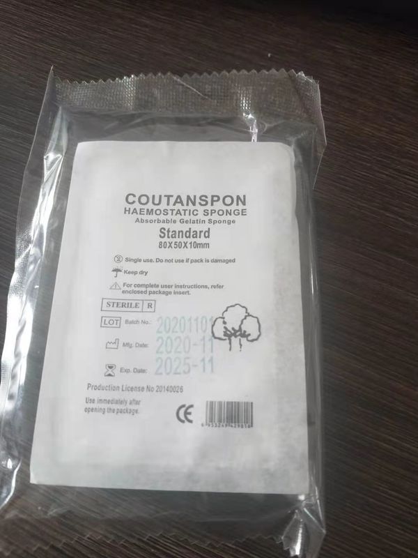 Medical Surgery Hemostatic Gelatin Sponge Gelatin Sponge Absorbable
