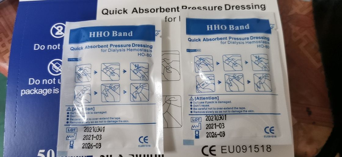 Quick Absorbent Pressure Dressing For Dialysis Hemostatasis Consumables
