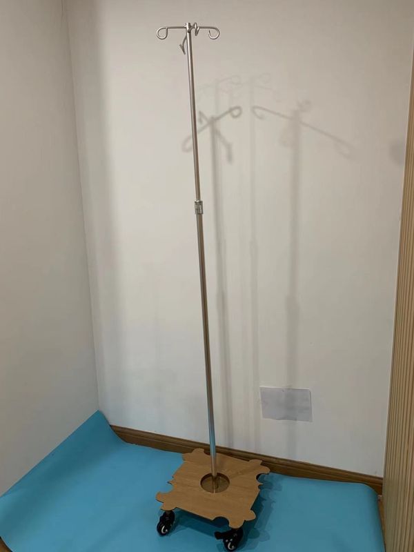 Aluminum Material Medical IV Infusion Stand Three Color Mobile