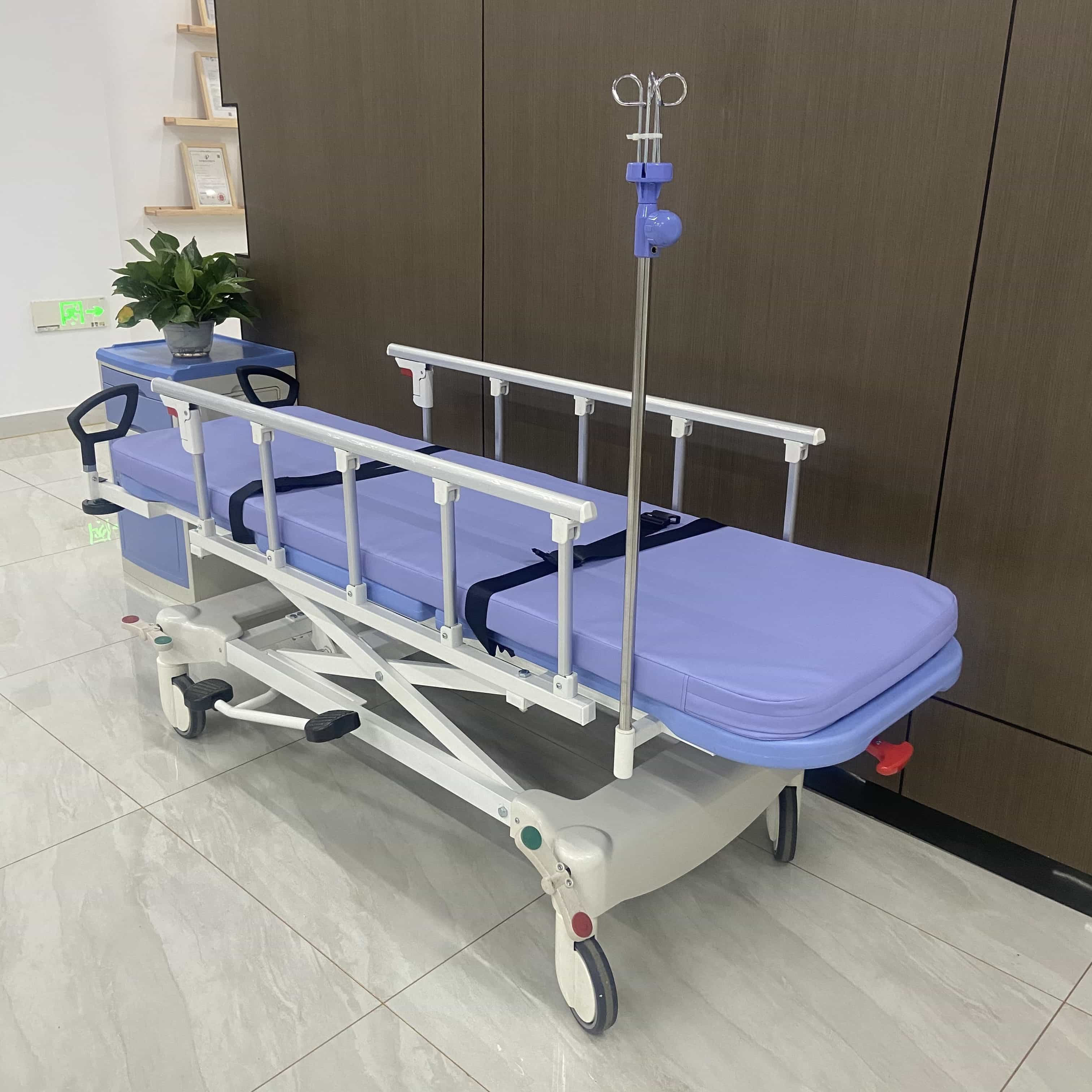 hydraulic stretcher Hsopital Equipment Medical Patient Trolley folding ...