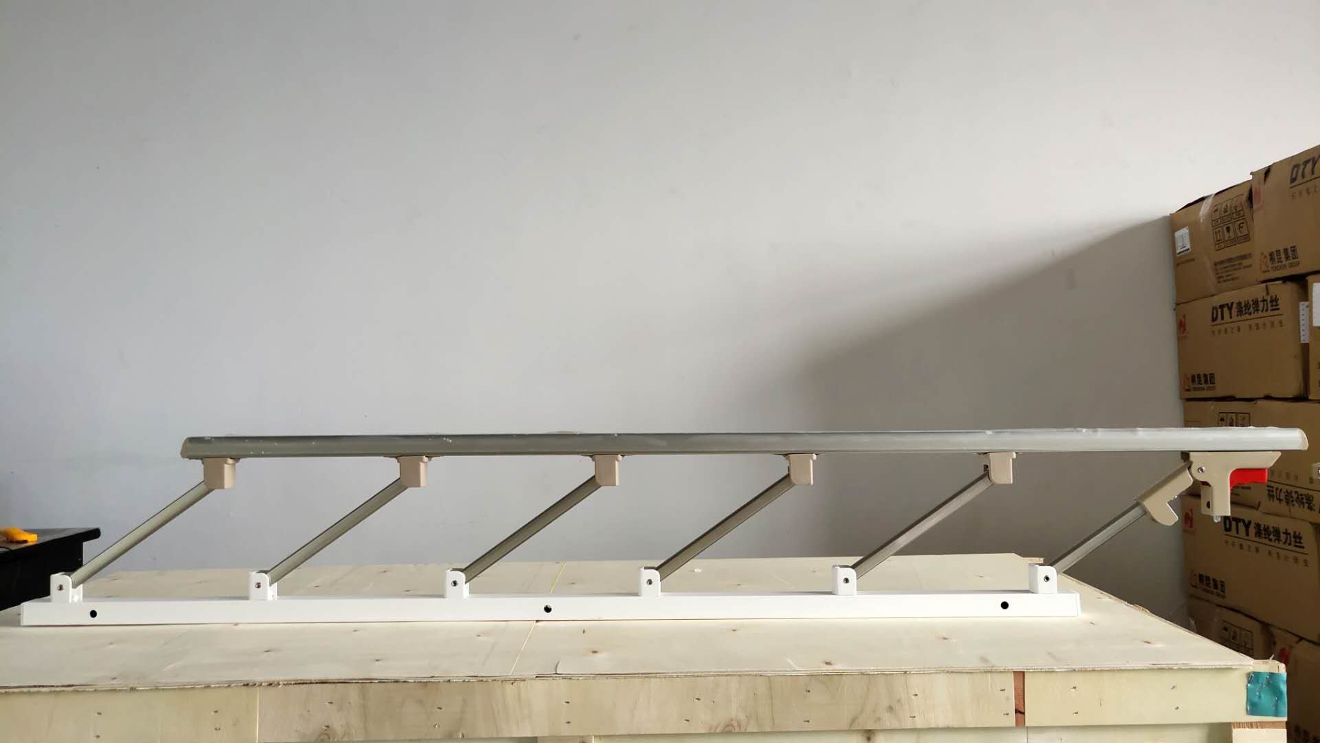 Six Pole Aluminum Alloy Side Rail Hospital Bed Guard Rails Collapsible