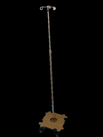 Aluminium Movable Standing IV Infusion Stand IV Pole Patient Bed Room