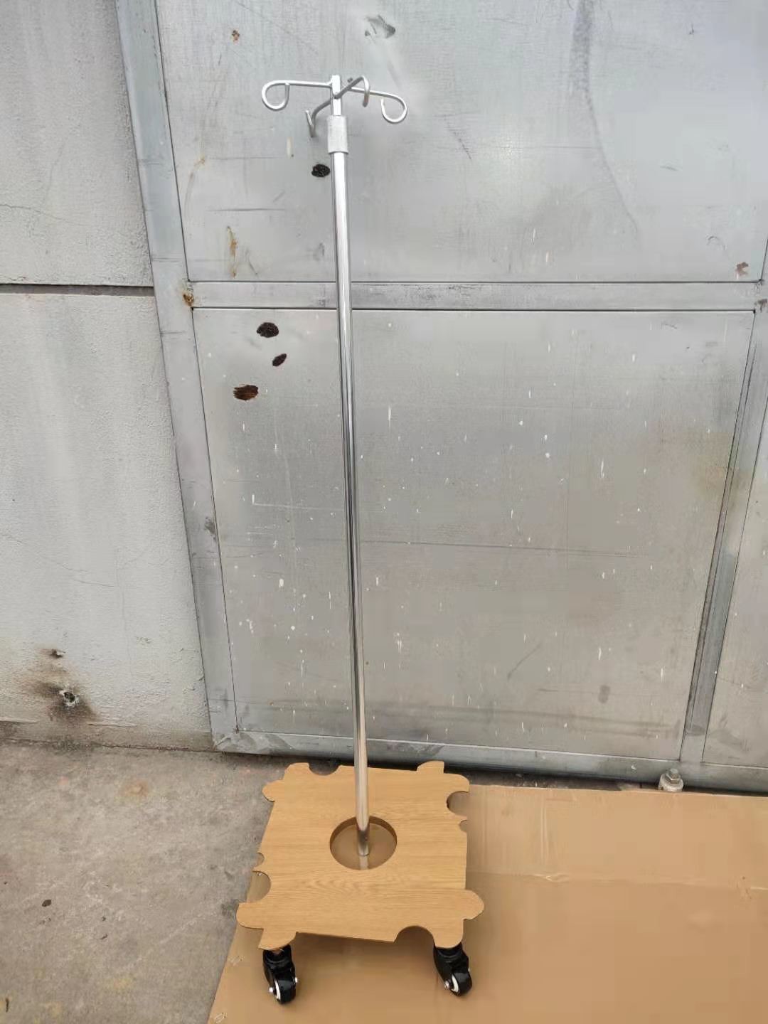 Aluminium Movable Standing IV Infusion Stand IV Pole Patient Bed Room